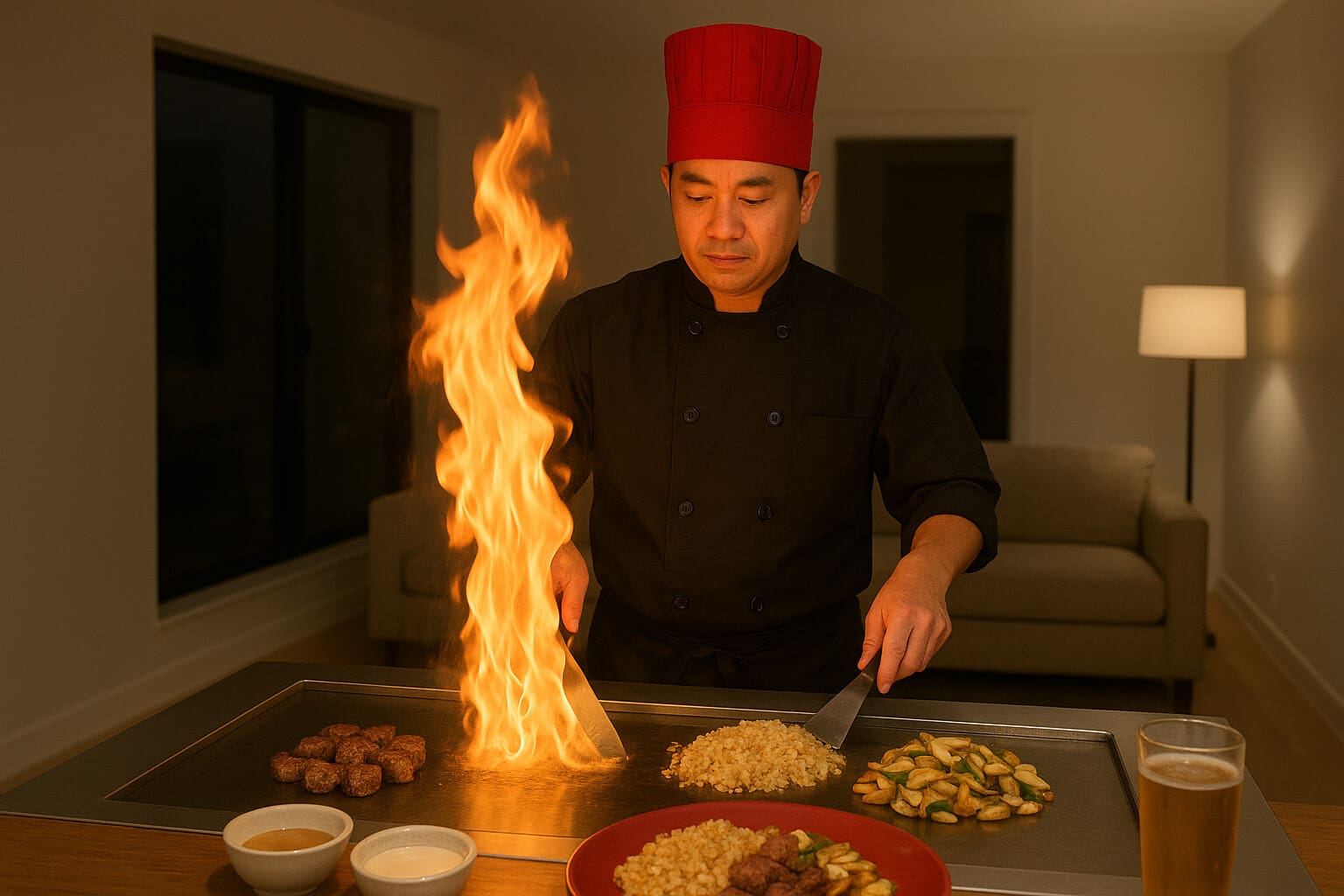 🔥 Hibachi at Home – Dinner & a Show Without Leaving Your Vacation ...